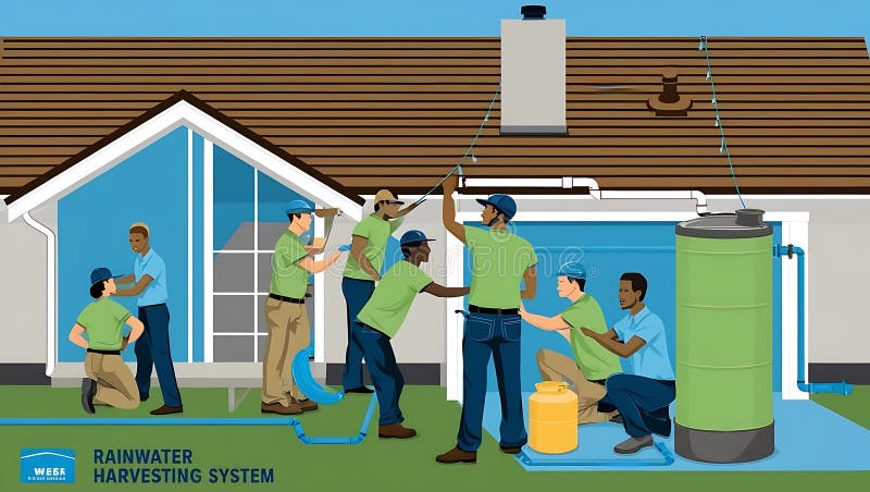 Rainwater Harvesting System Installation at Residential Property with ...