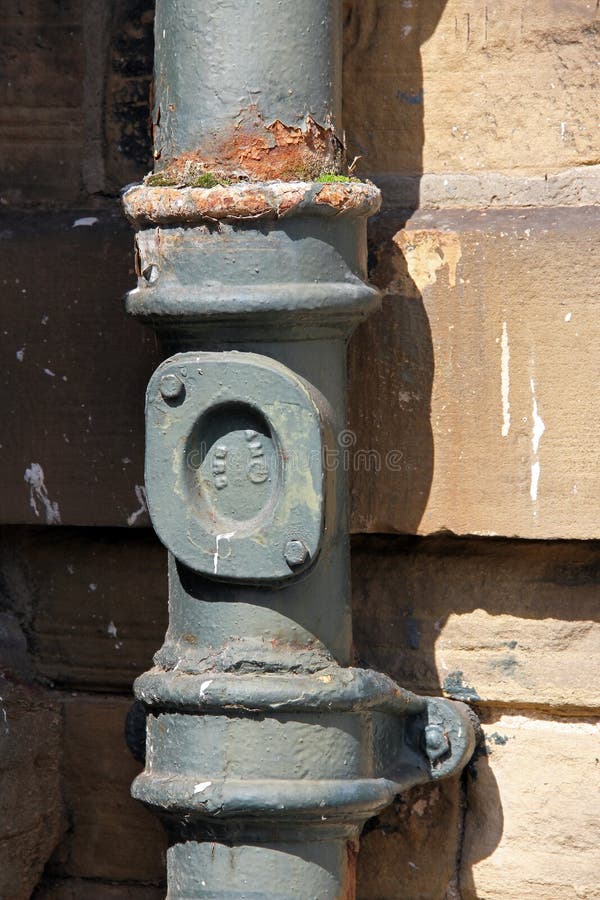 Rainwater pipe stock photo. Image of rodding, bracket - 33263614