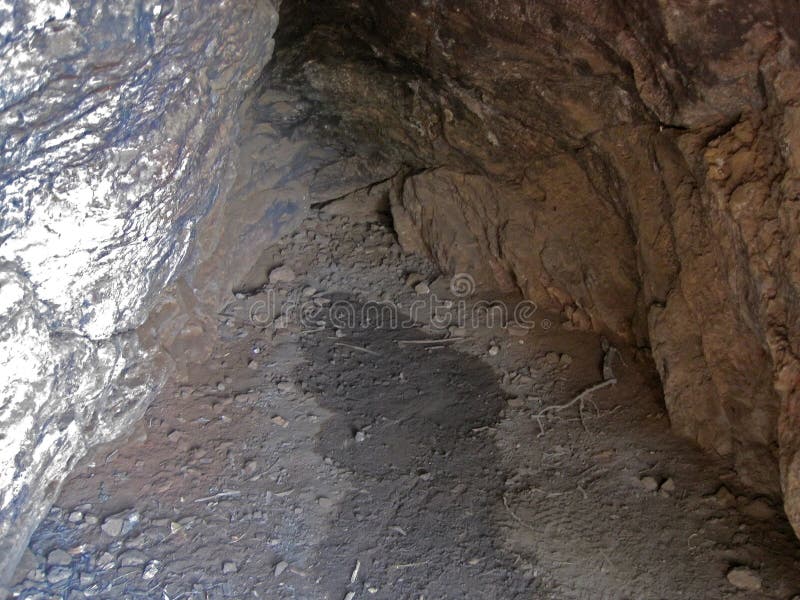 RAINWATER STAIN on FLOOR of CAVE INTERIOR Stock Image - Image of earthy ...