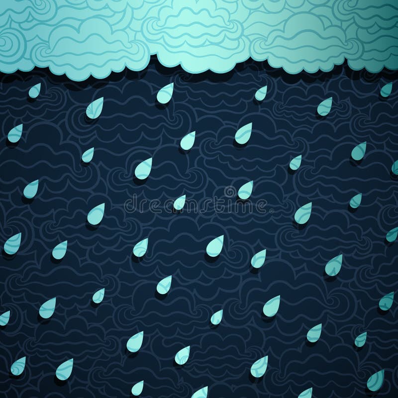 Rainy Banner stock illustration. Illustration of rainstorm - 27142081