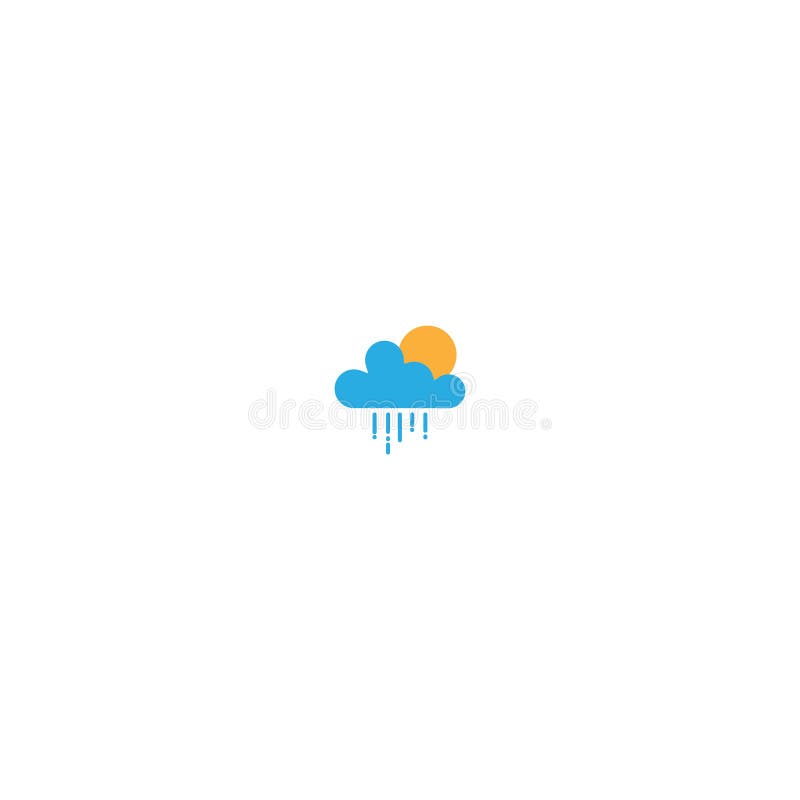 Rainy Cloud Logo Icon Concept Stock Vector - Illustration of storm ...