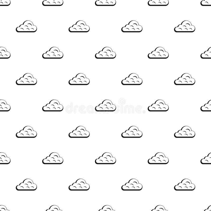 Rainy cloud pattern vector stock vector. Illustration of spring - 91196074