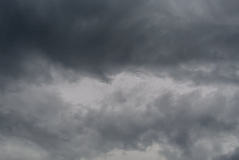 Rainy Clouds Gray Color Background Stock Photo - Image of gale ...