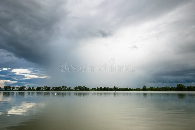 Rainy Clouds stock image. Image of pouring, park, field - 65126707