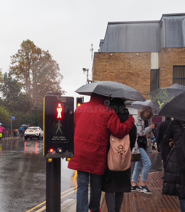 Rainy day in Cambridge editorial image. Image of rainy - 130374710