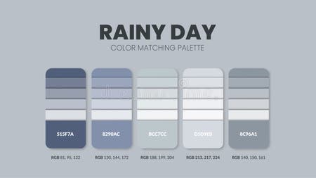 Rainy Day Color Scheme. Color Trends Combinations and Palette Guide ...