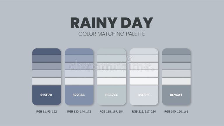 Rainy Day Color Scheme. Color Trends Combinations and Palette Guide ...