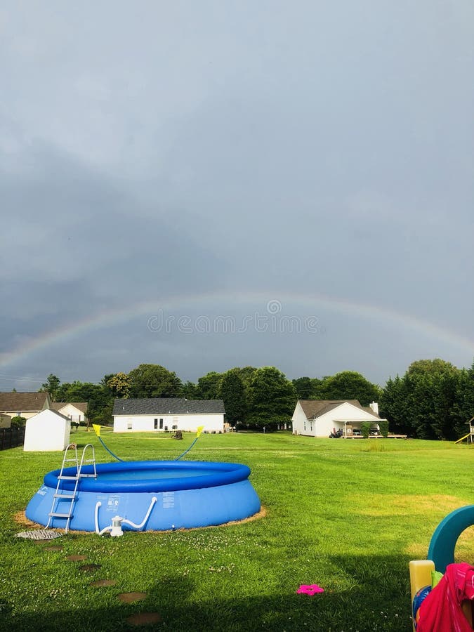 Rainy day stock photo. Image of rainbow, rainy, colorful - 123229782