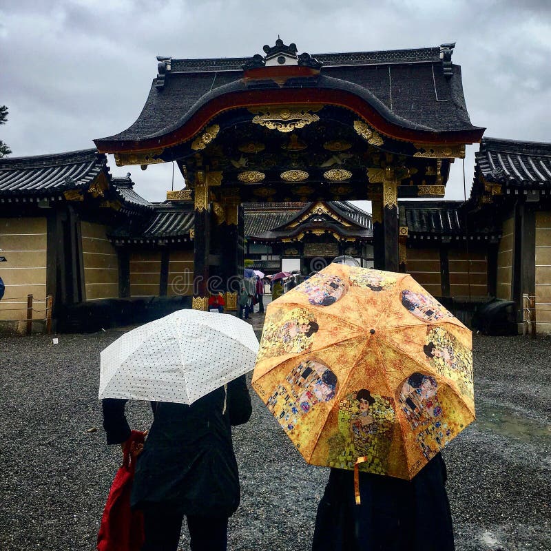 Rainy day in Japan stock image. Image of kyoto, rainy - 91830903