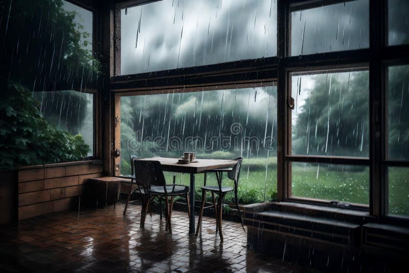 Rainy Outside Window Stock Illustrations – 432 Rainy Outside Window ...