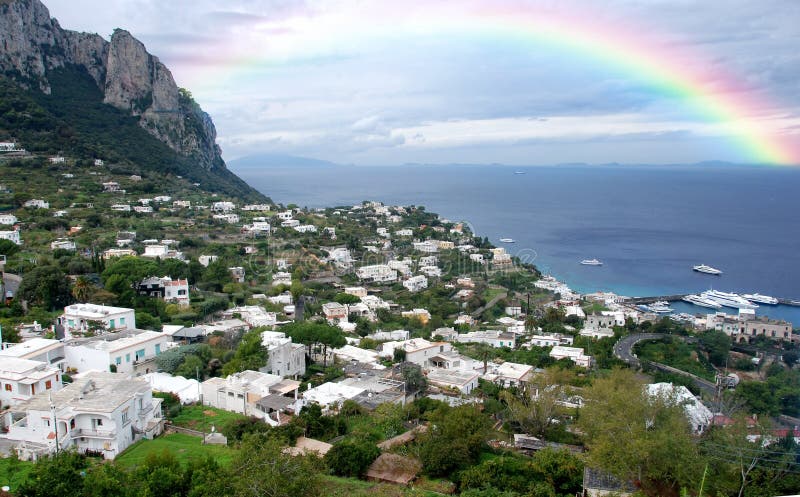 Rainy day over Capri stock image. Image of landscape, tourism - 5242339