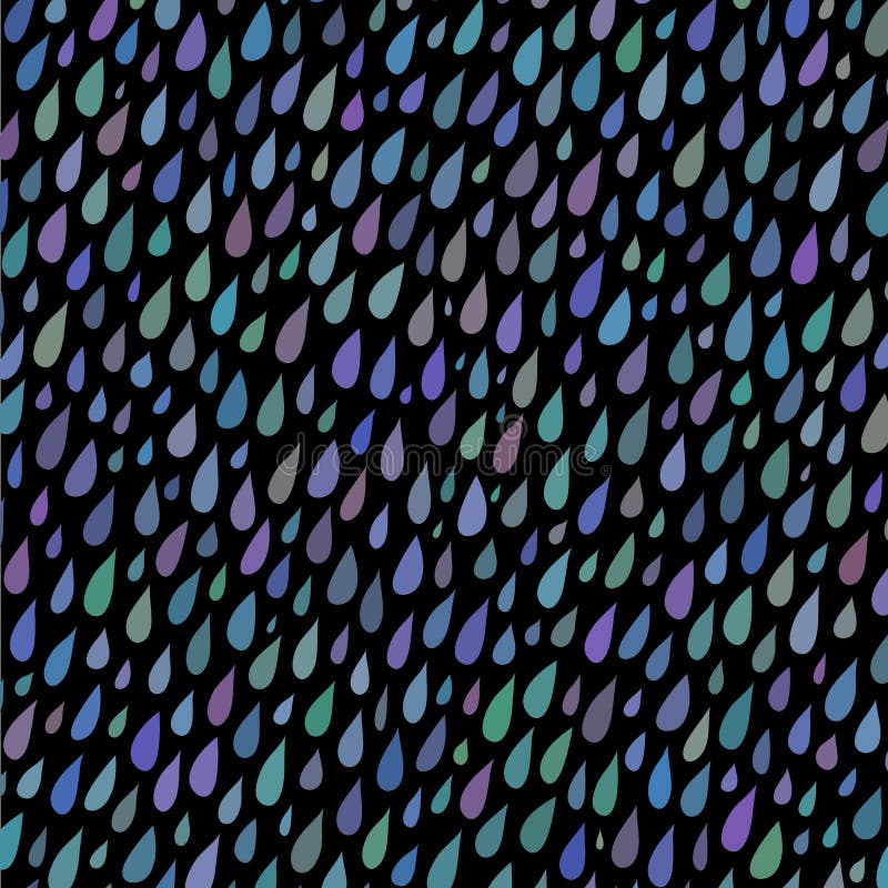 Rainy Day Pattern. Abstract Background Stock Vector - Illustration of ...