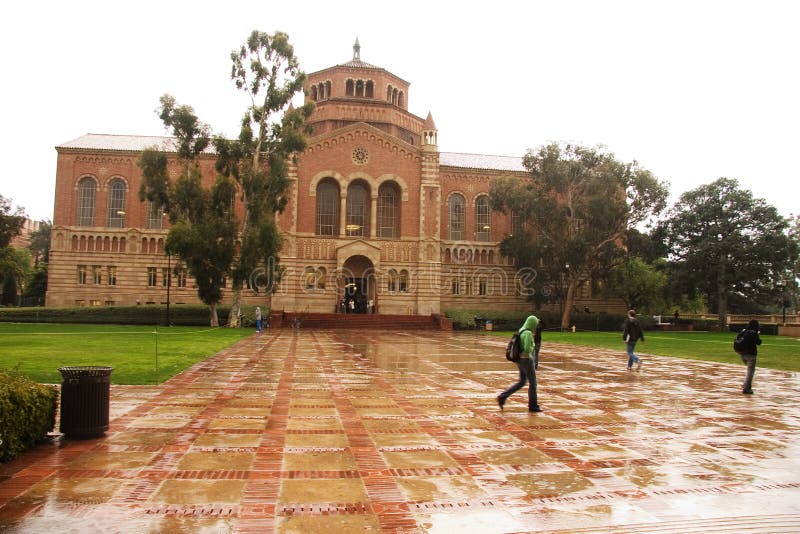 Rainy Day at University stock photo. Image of library - 1777852