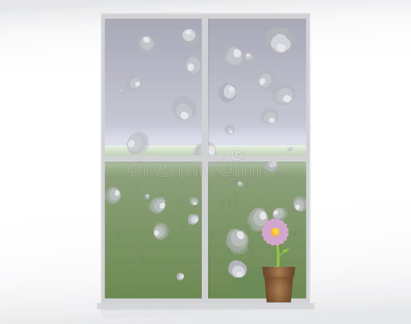 Vector Rainy Day Window Stock Illustrations – 147 Vector Rainy Day ...