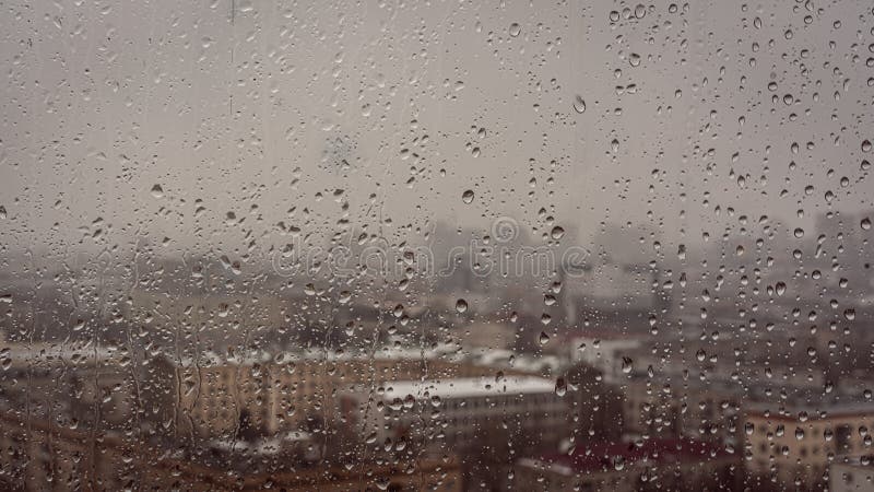Rainy day in a winter city stock photo. Image of rough - 170381120