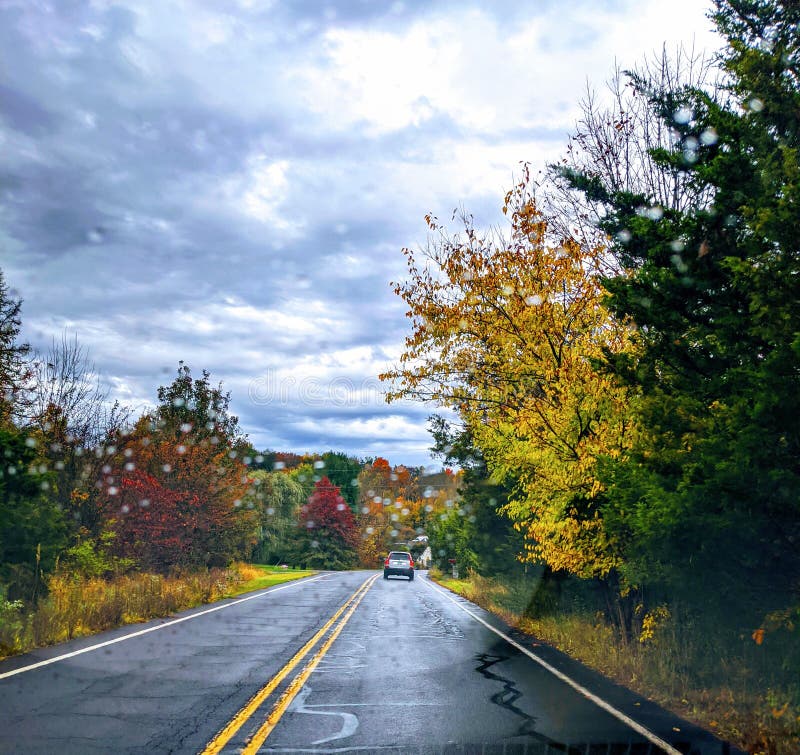 Fall Drive Along the Blue Ridgeway Parkway Stock Photo - Image of ...