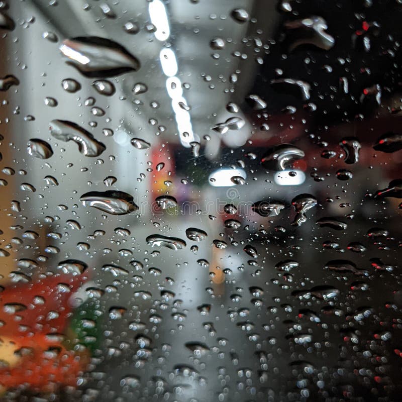 Drop on Light Blue Background, Top View. Save Water Concept Stock Image ...