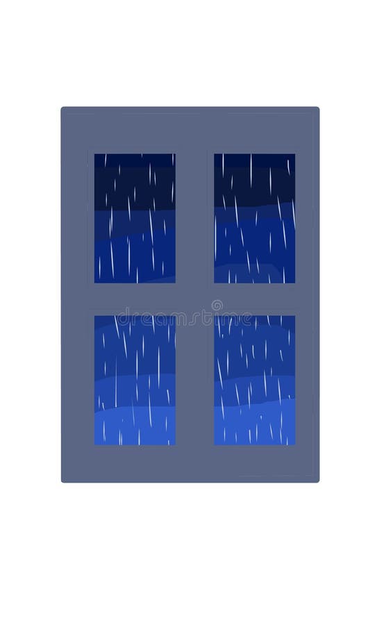 The rainy night stock illustration. Illustration of rainy - 110501281