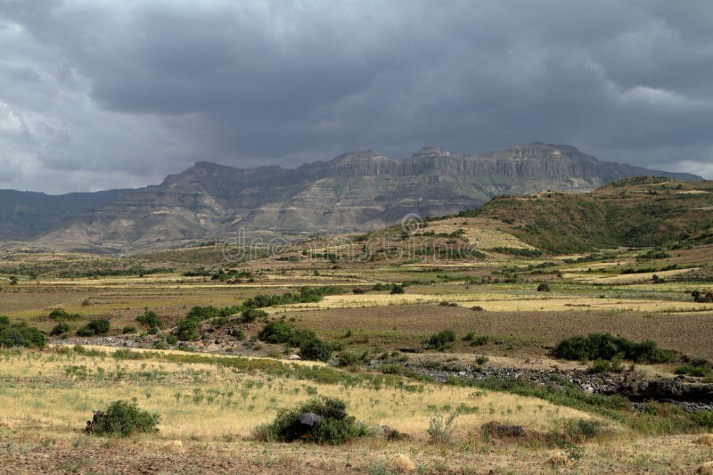 Rainy season in Africa stock image. Image of fell, ethiopia - 87630673