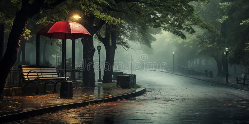 Rainy Season Background for Weather Forcast Stock Illustration ...