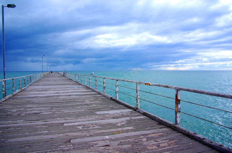 Old jetty of Coffs Harbour stock image. Image of muttonbird - 30816319