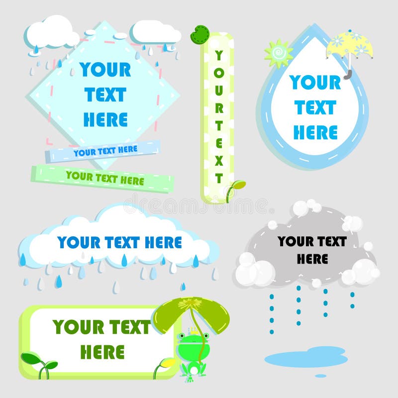 Rainy Text Box Set Stock Illustrations – 17 Rainy Text Box Set Stock ...