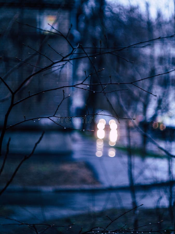 Rainy Weather in a Real Russian Courtyard Stock Photo - Image of ...