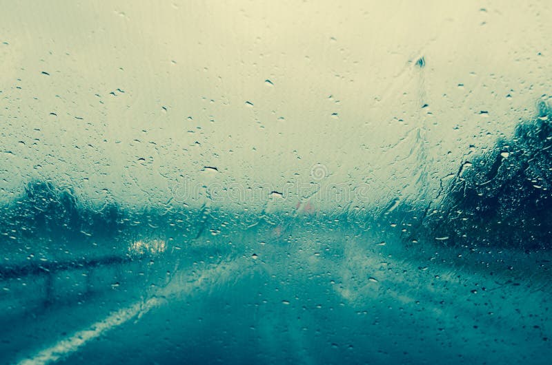Rainy weather stock image. Image of direction, drive - 44071257
