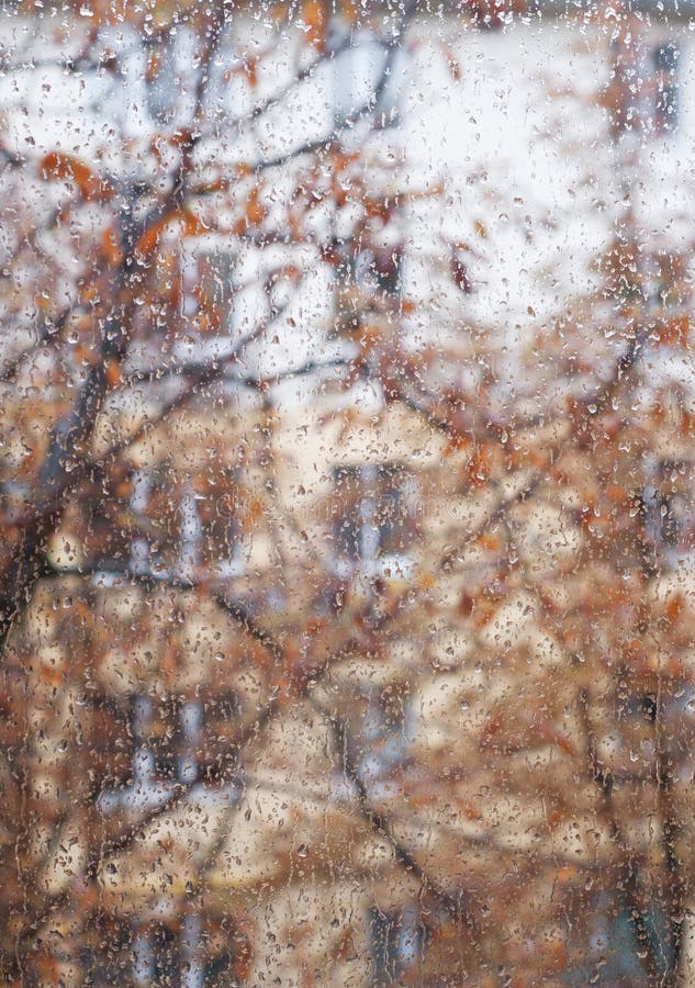 Rainy window stock image. Image of autumn, abstract, group - 27657297