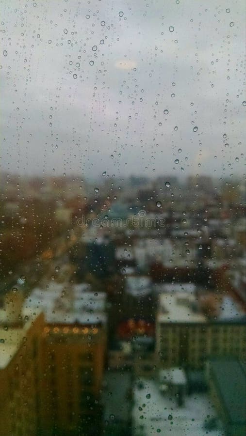 Rainy Window stock photo. Image of building, view, harlem - 85068698