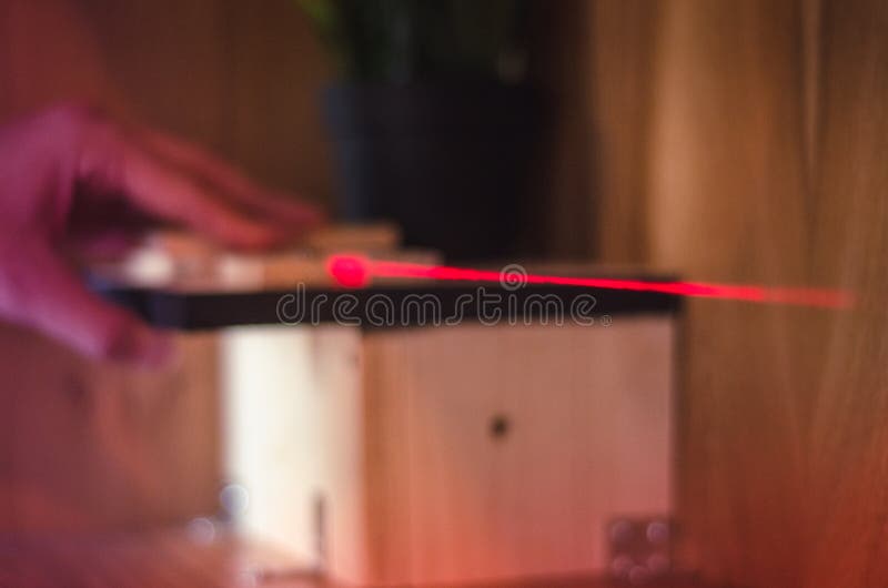 Raio Laser Usado Na Construção Foto de Stock - Imagem de parede ...