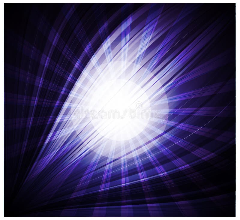 Raios Do Fundo Azul Abstrato De Luz Bonitos Ilustração do Vetor ...