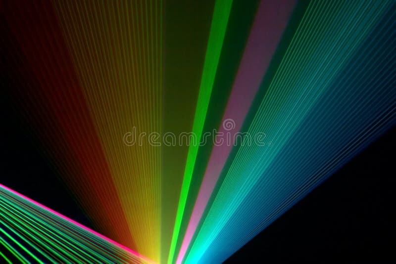 Raios laser da cor imagem de stock. Imagem de raio, feixe - 11127551