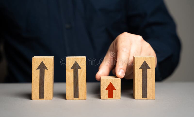 Raise a Failing Indicator. Bring To Acceptable or Medium Values Stock Image - Image of ...