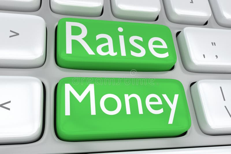 Raise Money concept stock illustration. Illustration of currency - 77998801