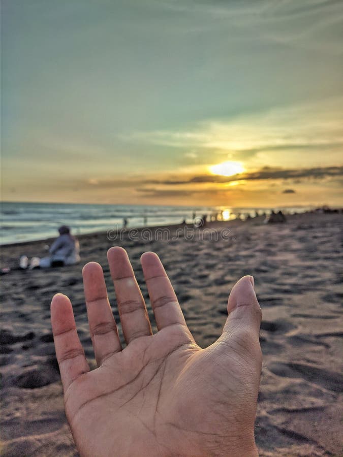 Raise my hand stock image. Image of raise, sand, morning - 272174577