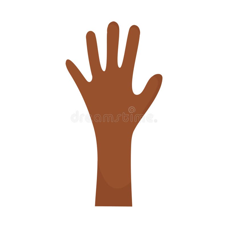 Hand Raised Open Hand Gesture Stock Illustrations – 740 Hand Raised ...