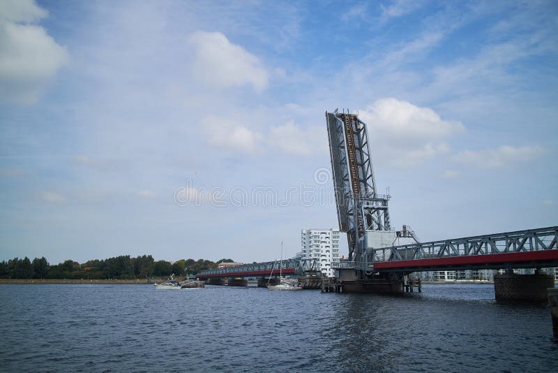 Raised Bridge Landscape in Denmark Editorial Photo - Image of landscape ...