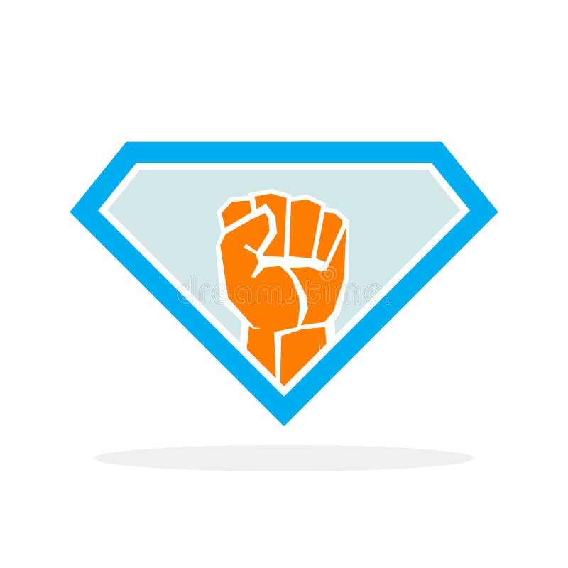 Raised Fist Symbol. Fist Clenched Symbol Stock Vector - Illustration of ...