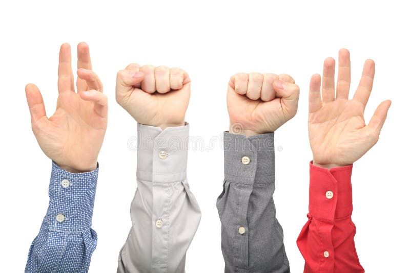 Hands With Different Working Tools. Industry And Industrial Enterprises ...