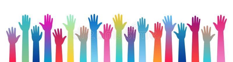 Many Hands Different Colors Stock Illustrations – 151 Many Hands ...