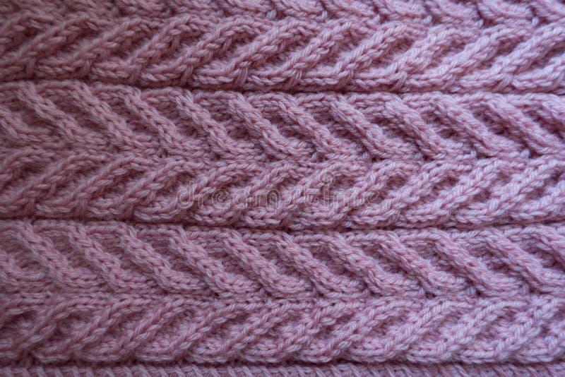Pink Knitted Fabric with Several Pleats Stock Photo - Image of pattern ...