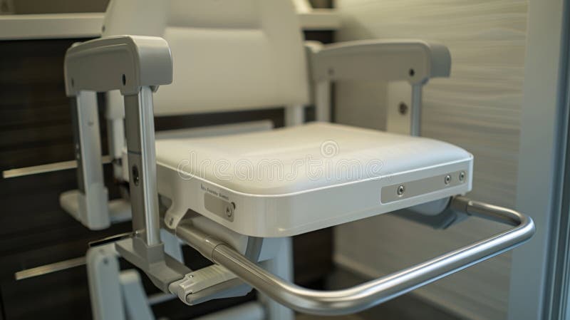 A with a Raised Seat and Grab Bars for Easier Use and Fall Prevention ...