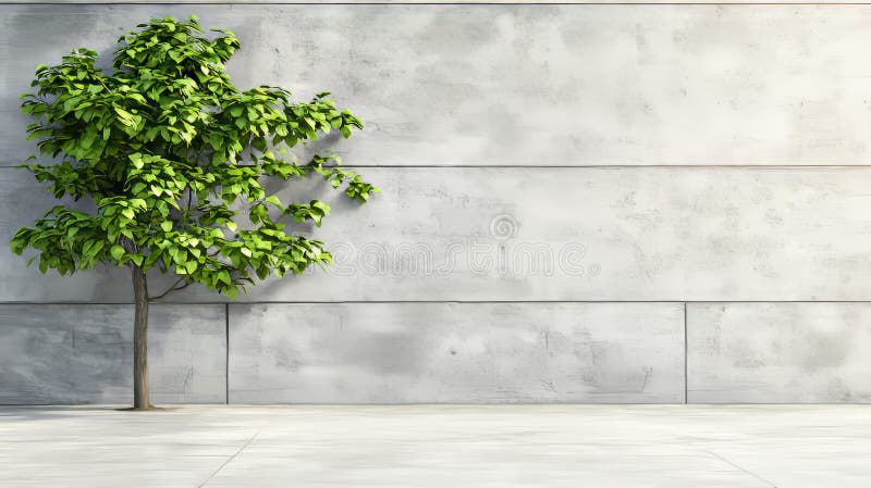 A Raised Sidewalk and Street Section is Shown in a 3D Front View ...