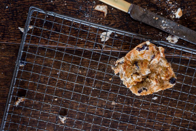Raisin Bread on Wire Cooling Rack Stock Image - Image of traditional ...