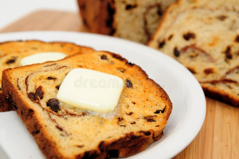 Raisin Cinnamon Toast stock photo. Image of fresh, cinnamon - 13856552