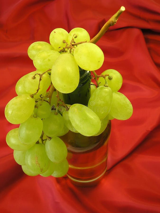 Bouteille Du Vin Rouge Et Du Raisin Image stock - Image du nature ...