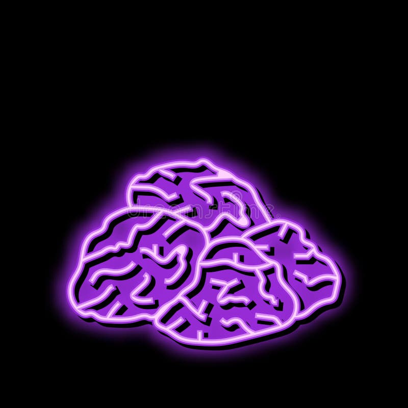 Raisin Grape Neon Glow Icon Illustration Stock Vector - Illustration of ...