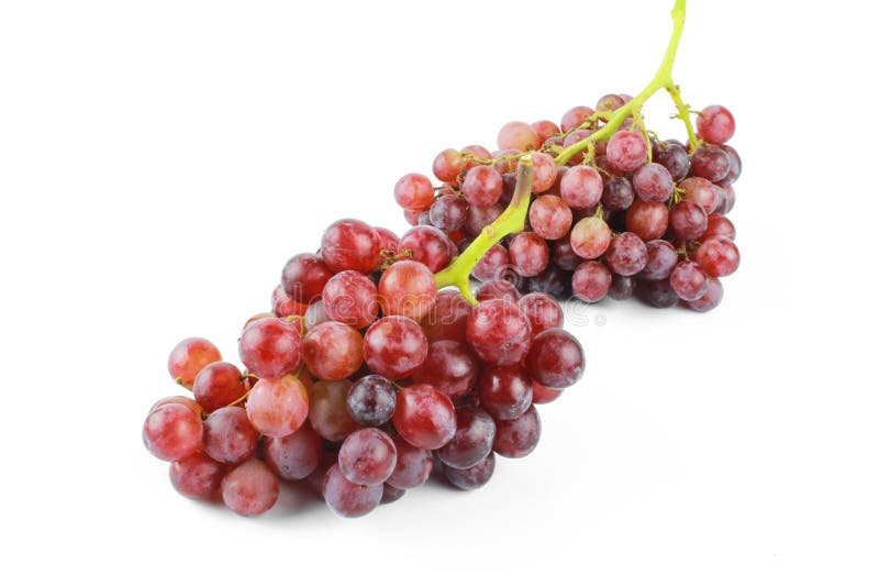 Raisin Rouge Mûr Avec Des Feuilles Photo stock - Image du centrale ...