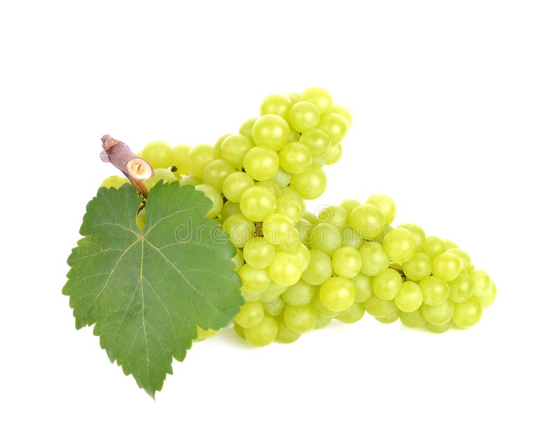 Vert de raisin d'isolement photo stock. Image du fond - 43157624